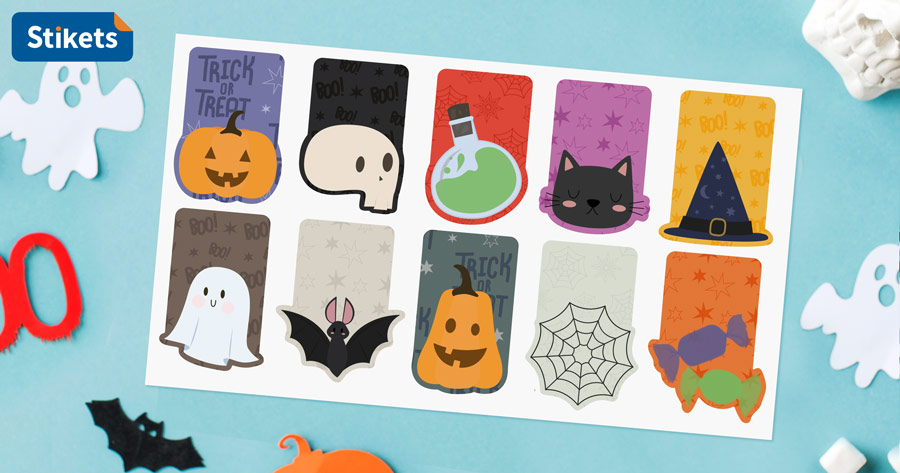 Autocolante Halloween pentru pungi cu dulciuri - Stikets